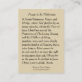 St. Philomena Wonderworker & Martyr Holy Card | Zazzle