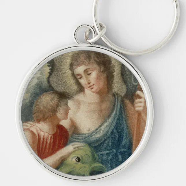 St. Raphael the Archangel (M 012) Keychain | Zazzle