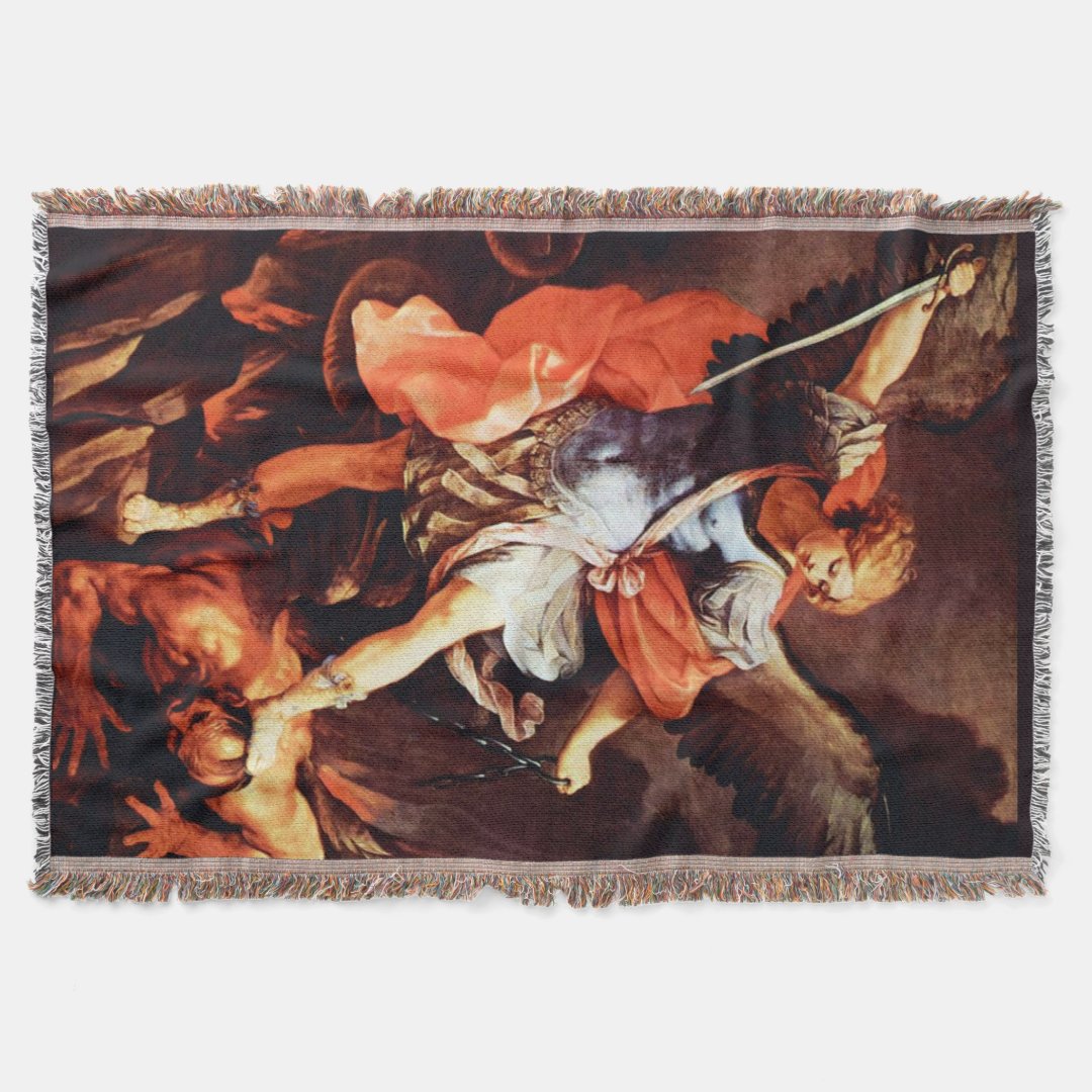 St Saint Michael Archangel Angel Throw Blanket | Zazzle