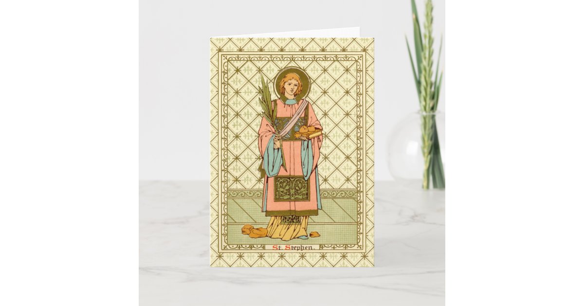 St. Stephen the ProtoMartyr (RLS17) Blank Greeting Card | Zazzle