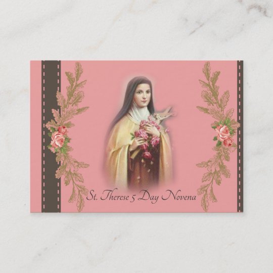 St. Therese 5 Day Novena Prayer Cards | Zazzle.com