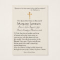 St. Therese Catholic Funeral Memorial Holy Card - | Zazzle