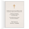 St. Therese Funeral Sympathy Holy Card Thank You | Zazzle
