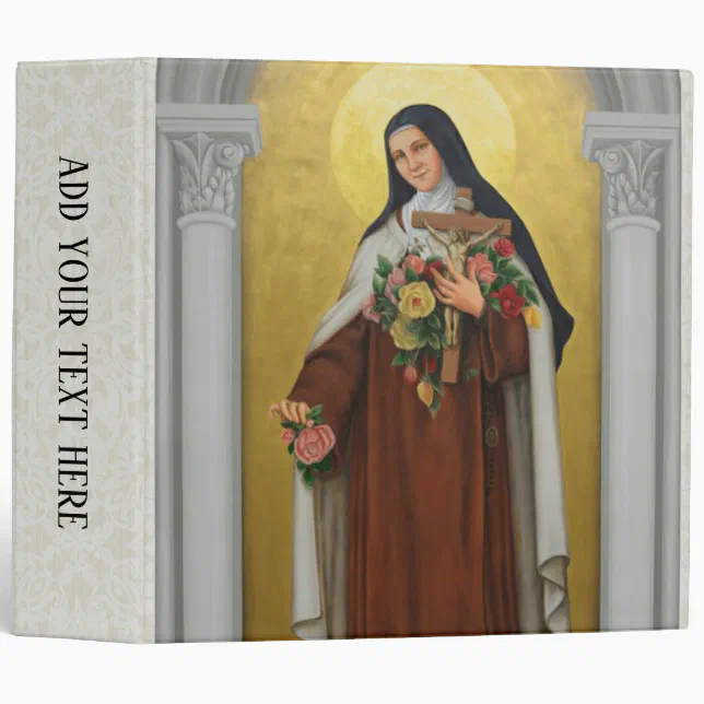 St. Therese of Lisieux Little Flower of Jesus 3 Ring Binder | Zazzle