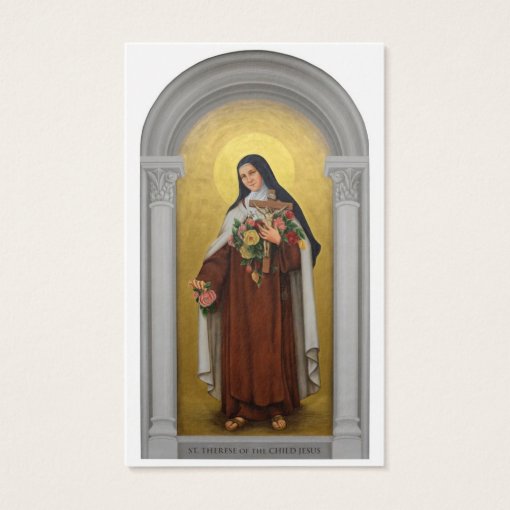 St. Therese of the Child Jesus Lisieux Holy Card | Zazzle