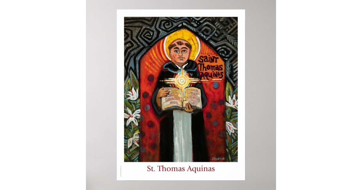 St. Thomas Aquinas Poster | Zazzle