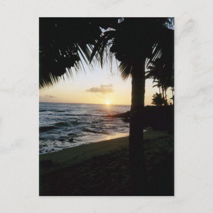 St. Thomas Beach Sunset Postcard | Zazzle