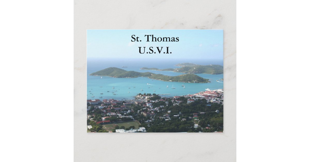 St. Thomas U.S.V.I. Postcard | Zazzle