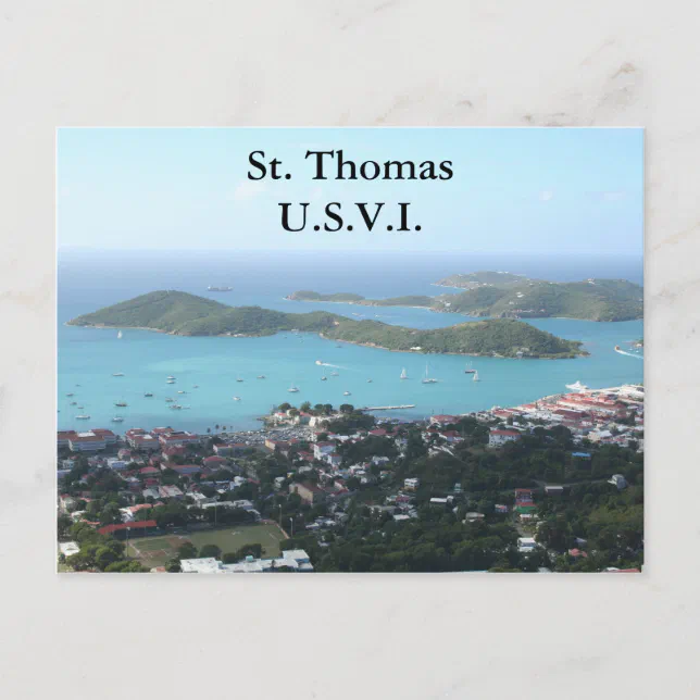 St. Thomas U.S.V.I. Postcard | Zazzle