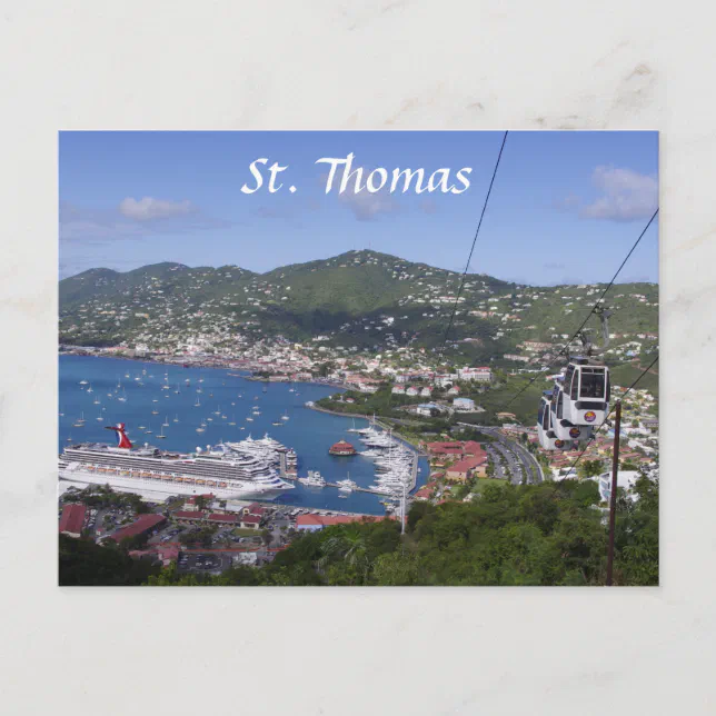 St Thomas View Postcard | Zazzle