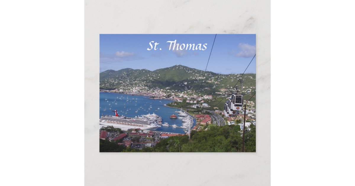 St Thomas View Postcard | Zazzle