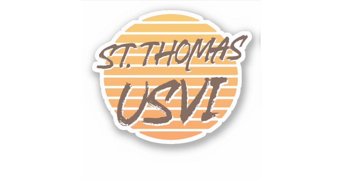 St. Thomas Virgin Islands Sticker | Zazzle