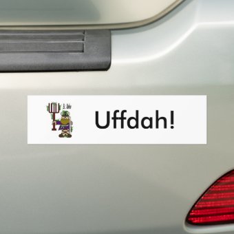 St. Urho "Uffdah" Bumper Sticker | Zazzle