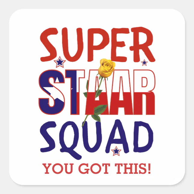 Staar Texas Test Day Teacher Motivational Square Sticker | Zazzle