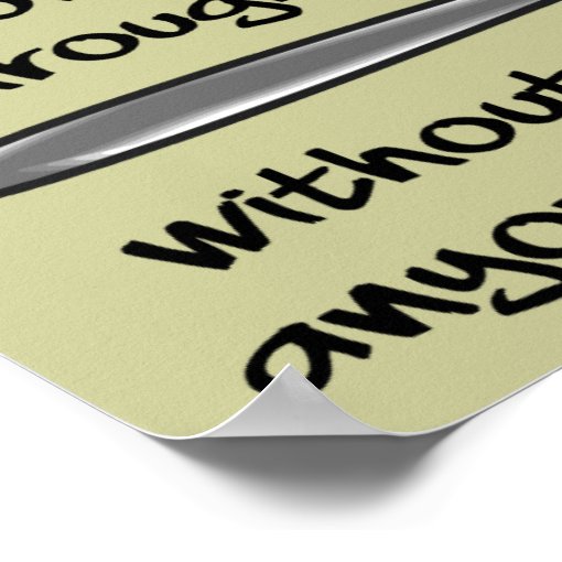 Stabbing Anyone With A Fork Funny Poster Sign | Zazzle