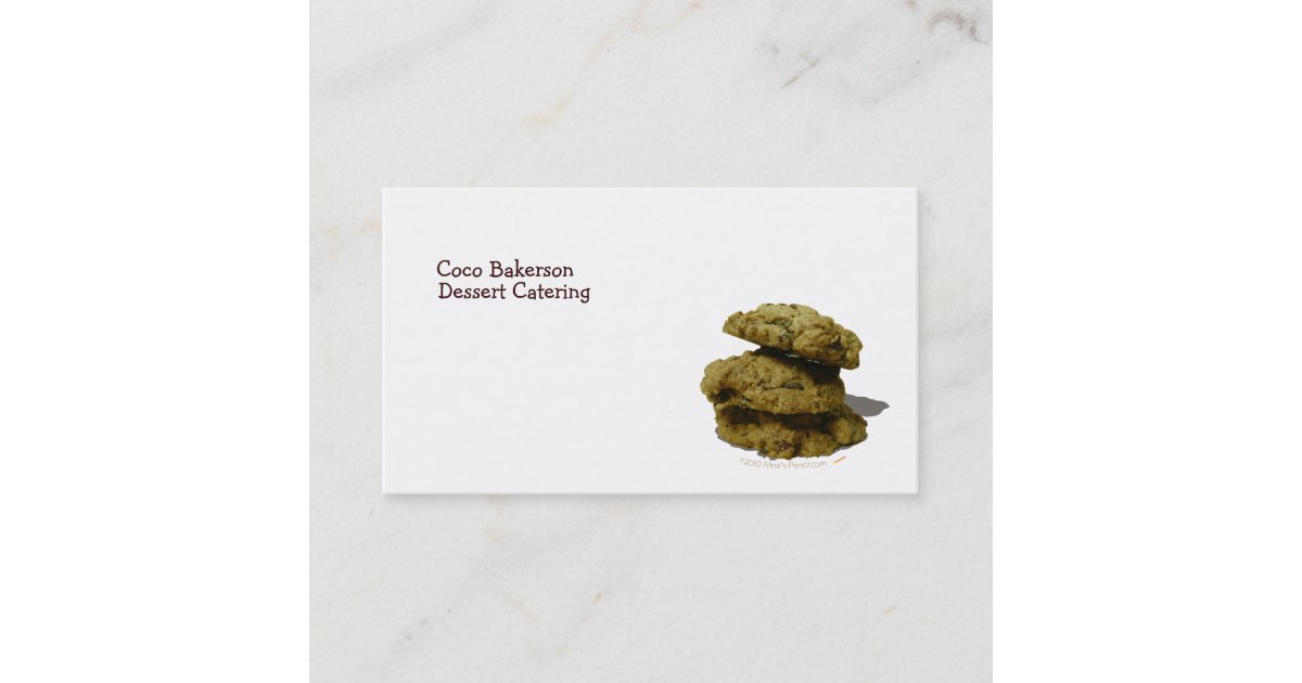 Stack of Cookies Business Card Template | Zazzle.com