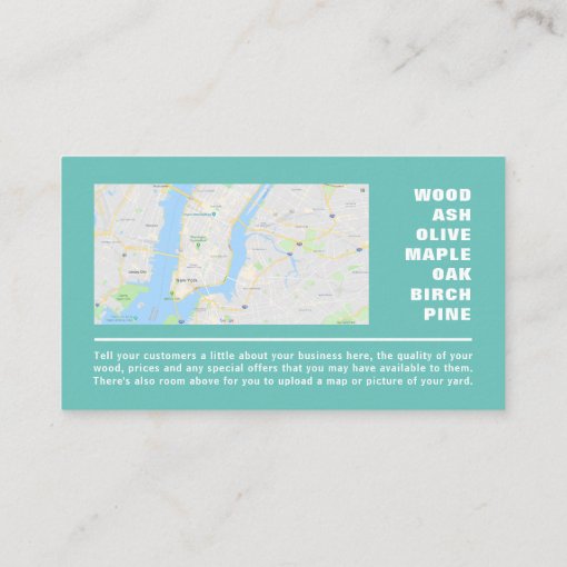 Stack of Firewood, Lumber/Timber/Wood Yard Business Card | Zazzle