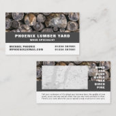 Stack of Logs, Lumber/Timber/Wood Yard Business Card | Zazzle