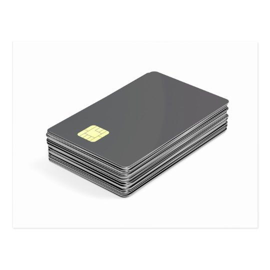 Stack with blank plastic cards with chip | Zazzle.com