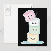 Stacked Marshmallows Postcard | Zazzle