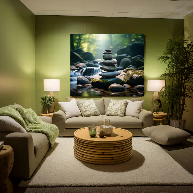 Stacked Stones Canvas Print | Zazzle