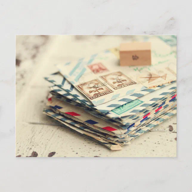Stacks of Love Letters Postcard | Zazzle