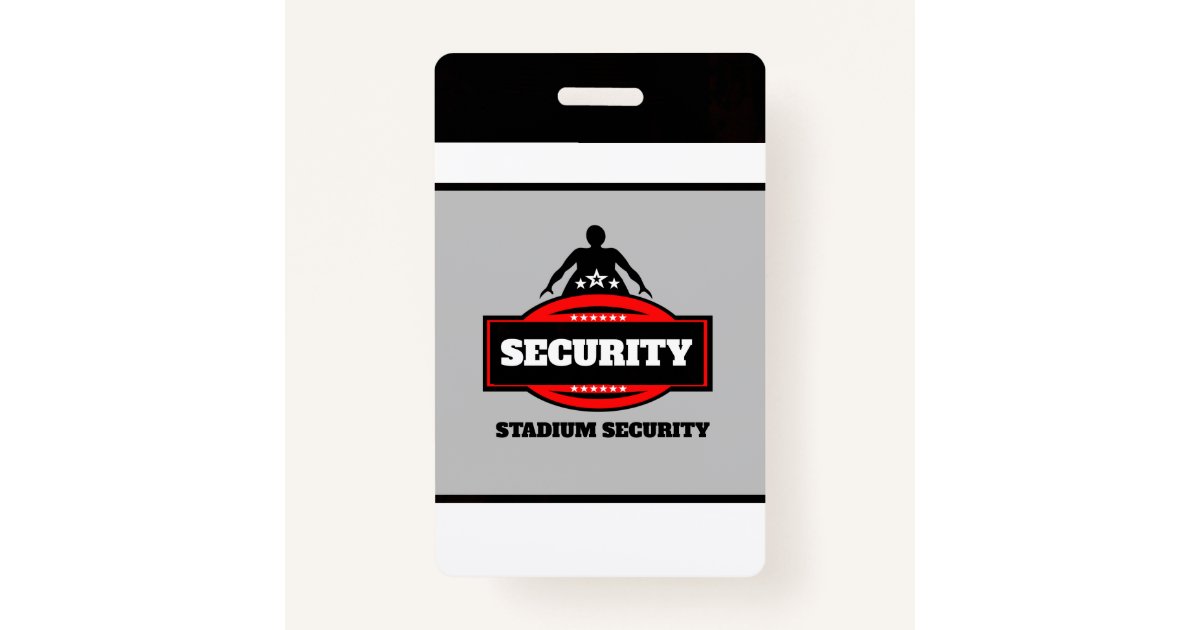 Stadium Security Badge | Zazzle