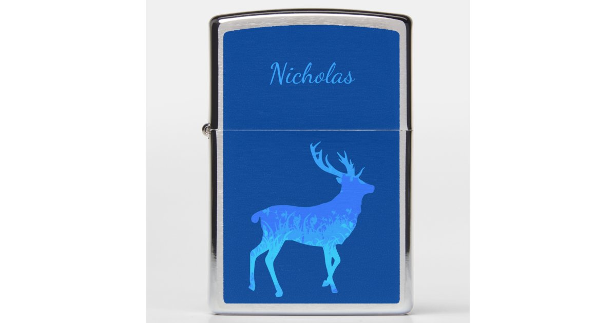 Stag Deer Elk Animal Wildlife nature Customize Zippo Lighter | Zazzle