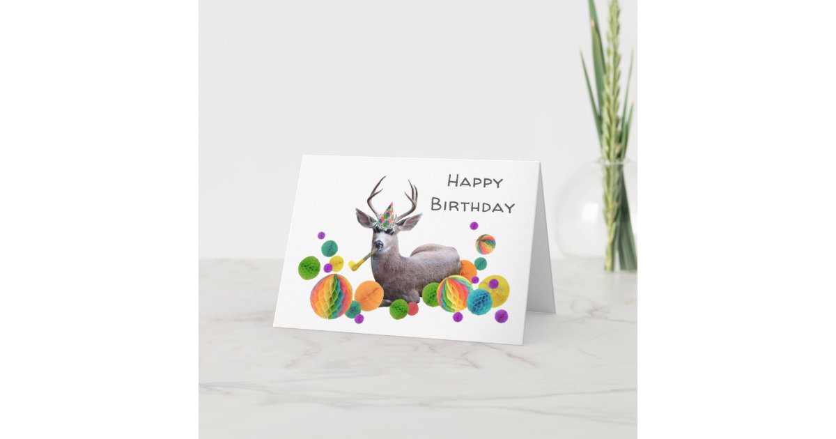 Stag Party Birthday Card | Zazzle