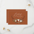 Stag terracotta botanical elegant wedding save the date | Zazzle