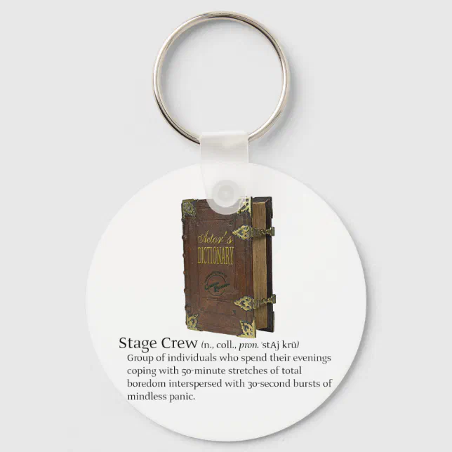Stage Crew Keychain | Zazzle