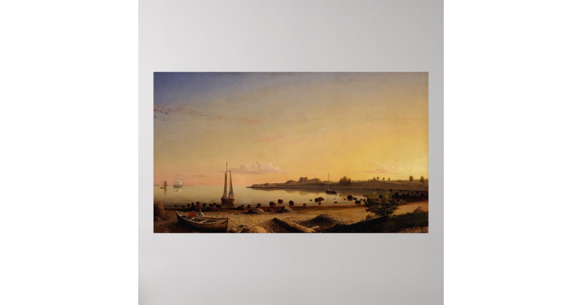 Stage Fort 1862 Painting By Fitz Henry Lane - Poster | Zazzle