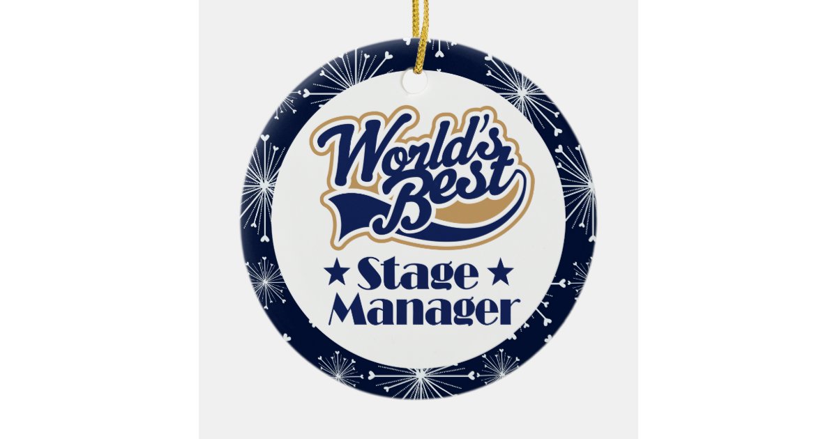 Stage Manager Gift Ornament | Zazzle