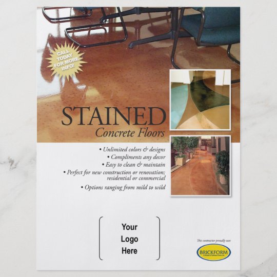 Stained Concrete Flyer | Zazzle.com