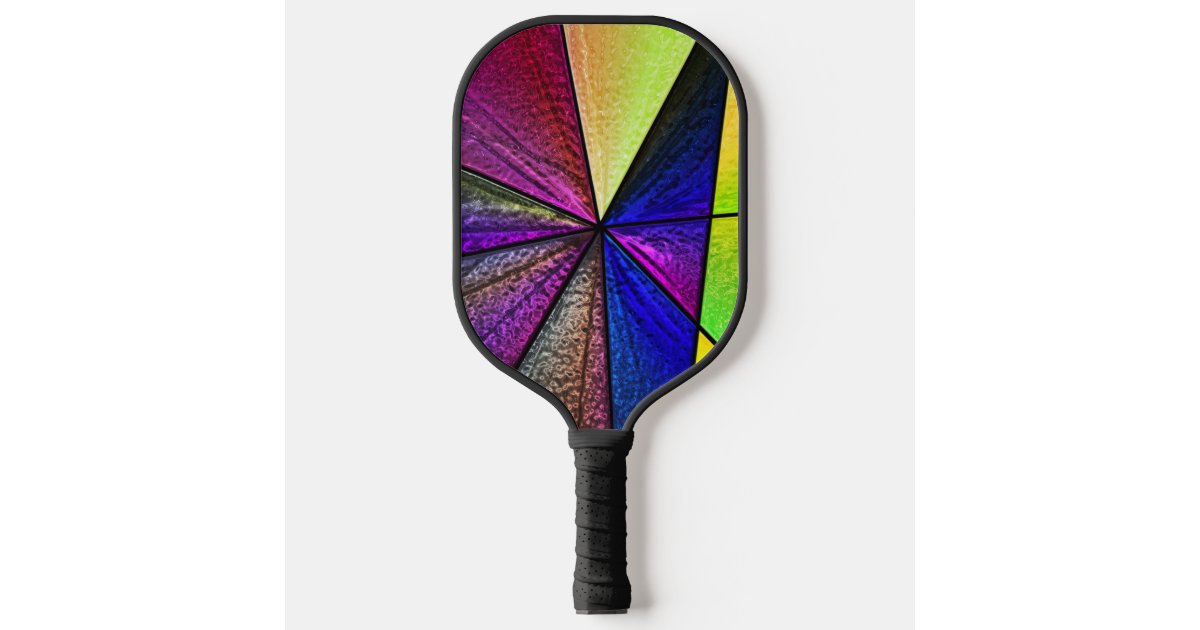 Stained Glass 5 Pickleball Paddle | Zazzle