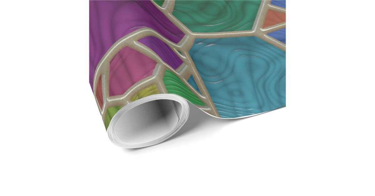 Stained Glass 9 Wrapping Paper | Zazzle