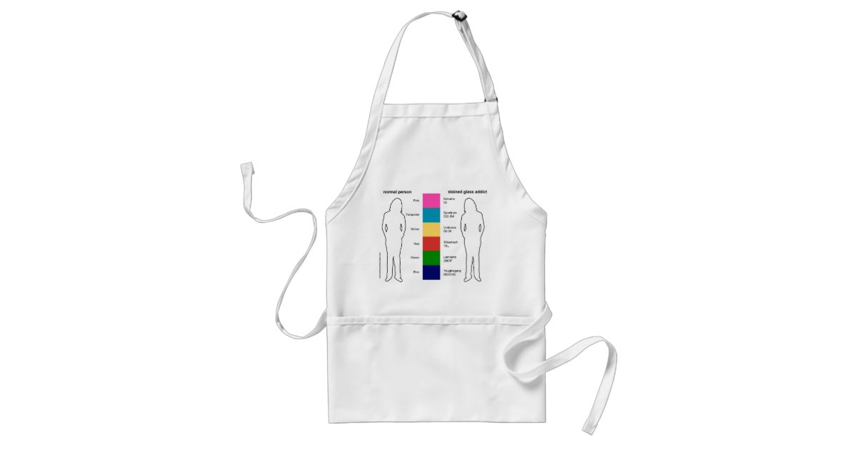 Stained Glass Addict Apron | Zazzle