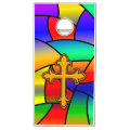 Stained Glass and Cross Religious Cornhole Set | Zazzle