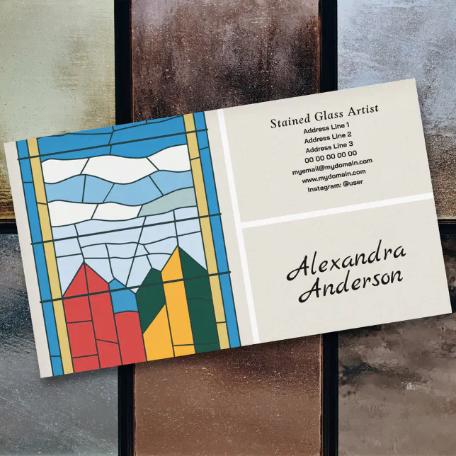 Stained Glass Business Card | Zazzle