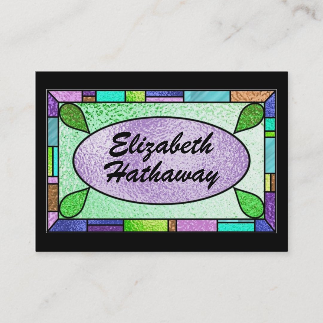 Stained Glass Business Card by SRF | Zazzle