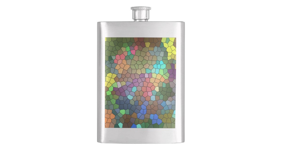 Stained Glass by Shirley Taylor Hip Flask | Zazzle