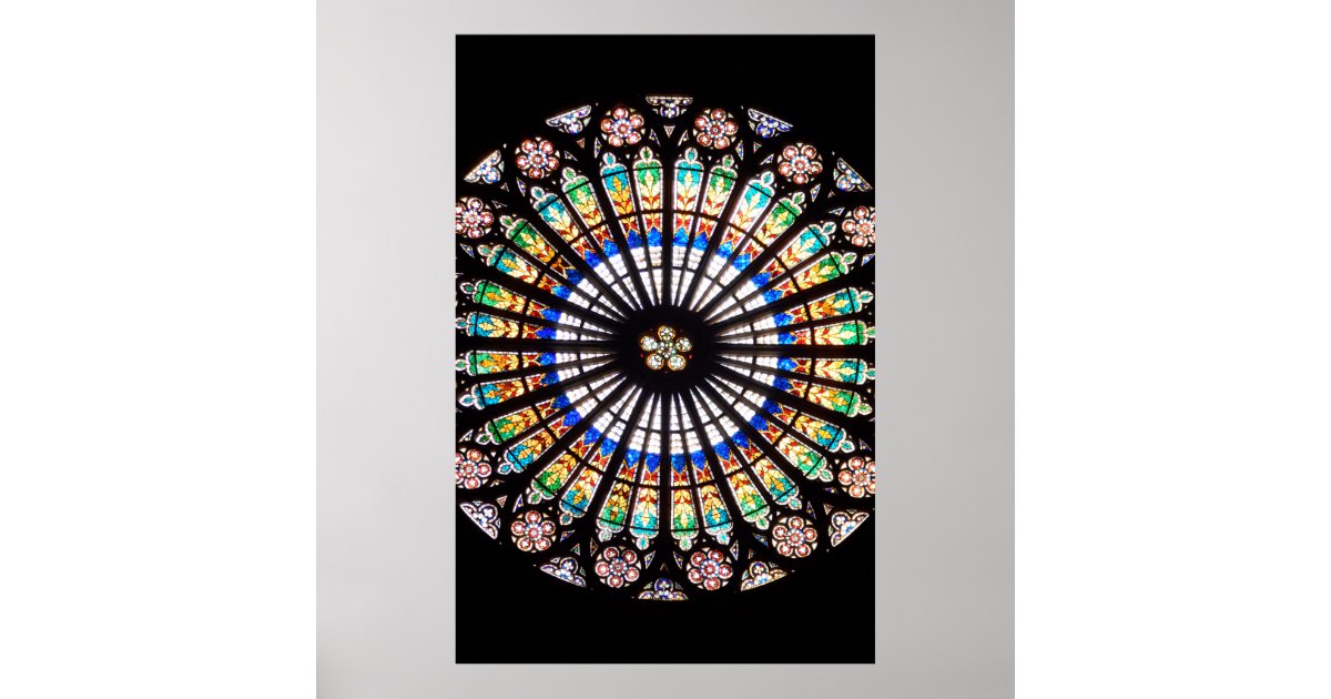 stained glass cathedral poster | Zazzle