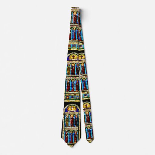 Stained Glass Church Window Christmas Tie | Zazzle