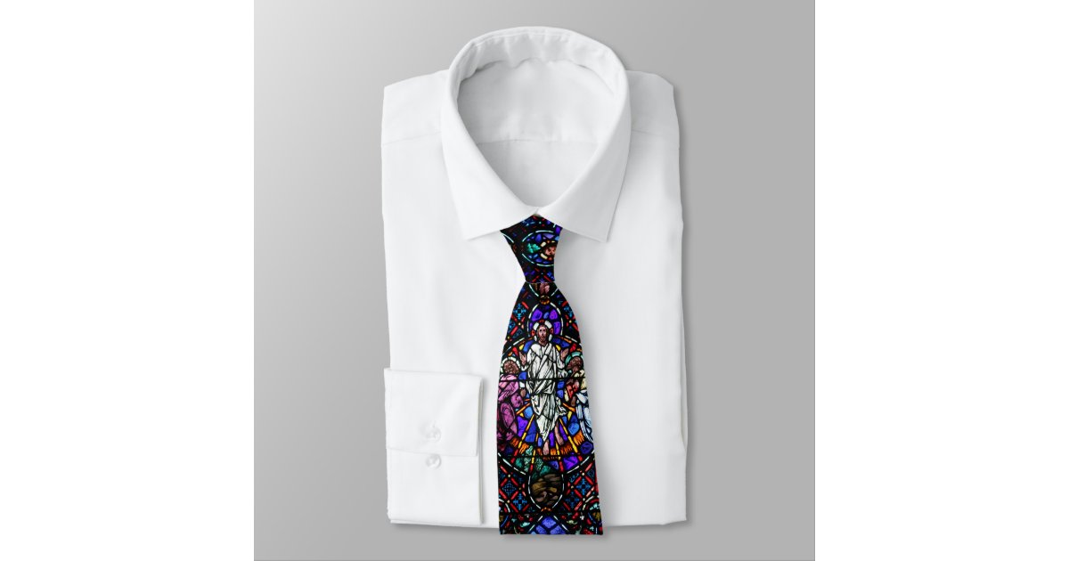 Stained Glass Church Windows Tie | Zazzle