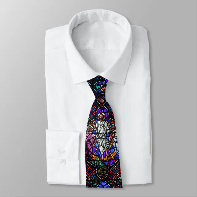 Stained Glass Church Windows Tie | Zazzle