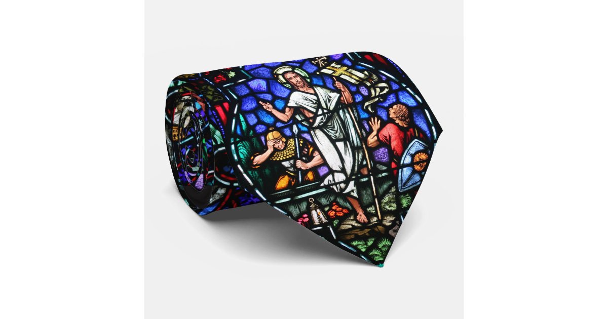 Stained Glass Church Windows Tie | Zazzle