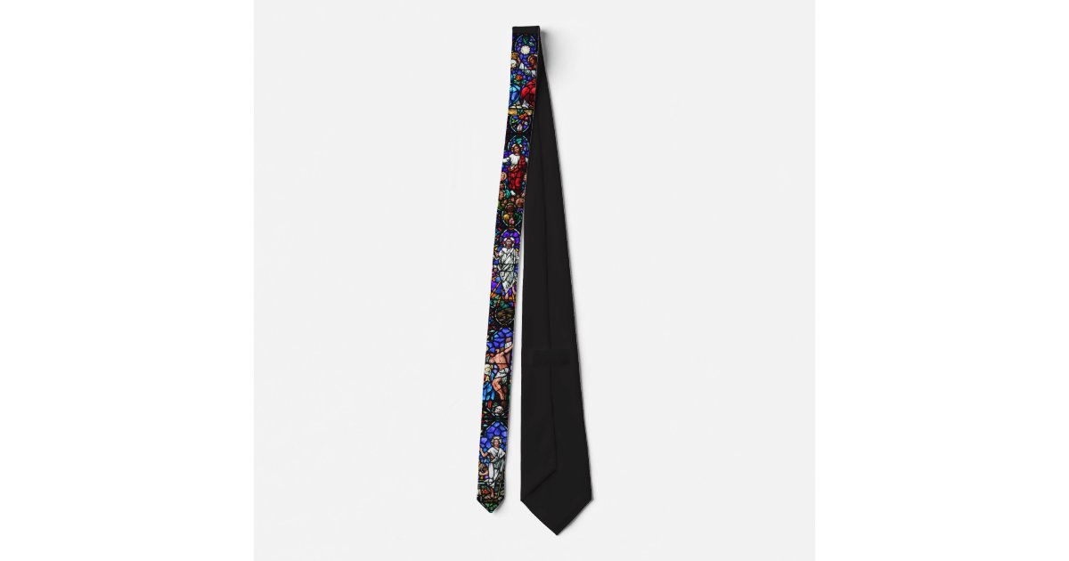 Stained Glass Church Windows Tie | Zazzle