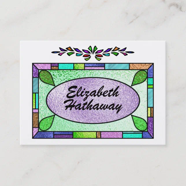 Stained Glass Enclosure / Business Card by SRF | Zazzle