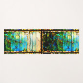 Stained glass look tiffany window starfish sea yoga mat | Zazzle