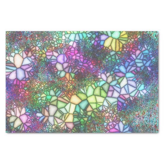 Stained Glass Mosaic Tissue Paper | Zazzle.com